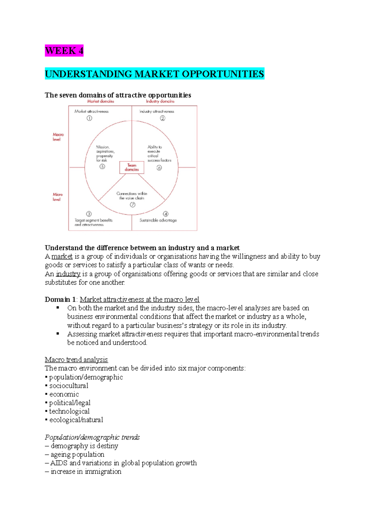 Understanding Market Opportunities - 200087 - UWS - StuDocu