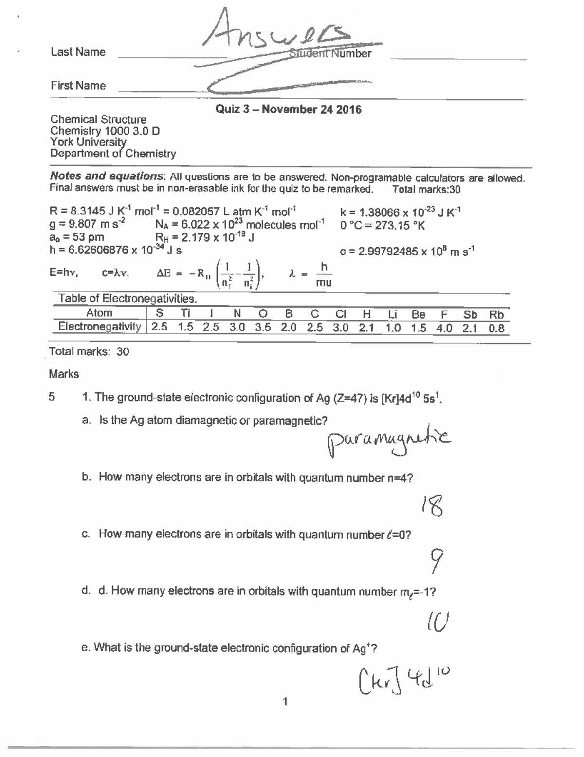 Quiz Iii Solutions Quiz 3 Johnson D Sc Chem 1000 Warning Decodescan Unexpected Mcu