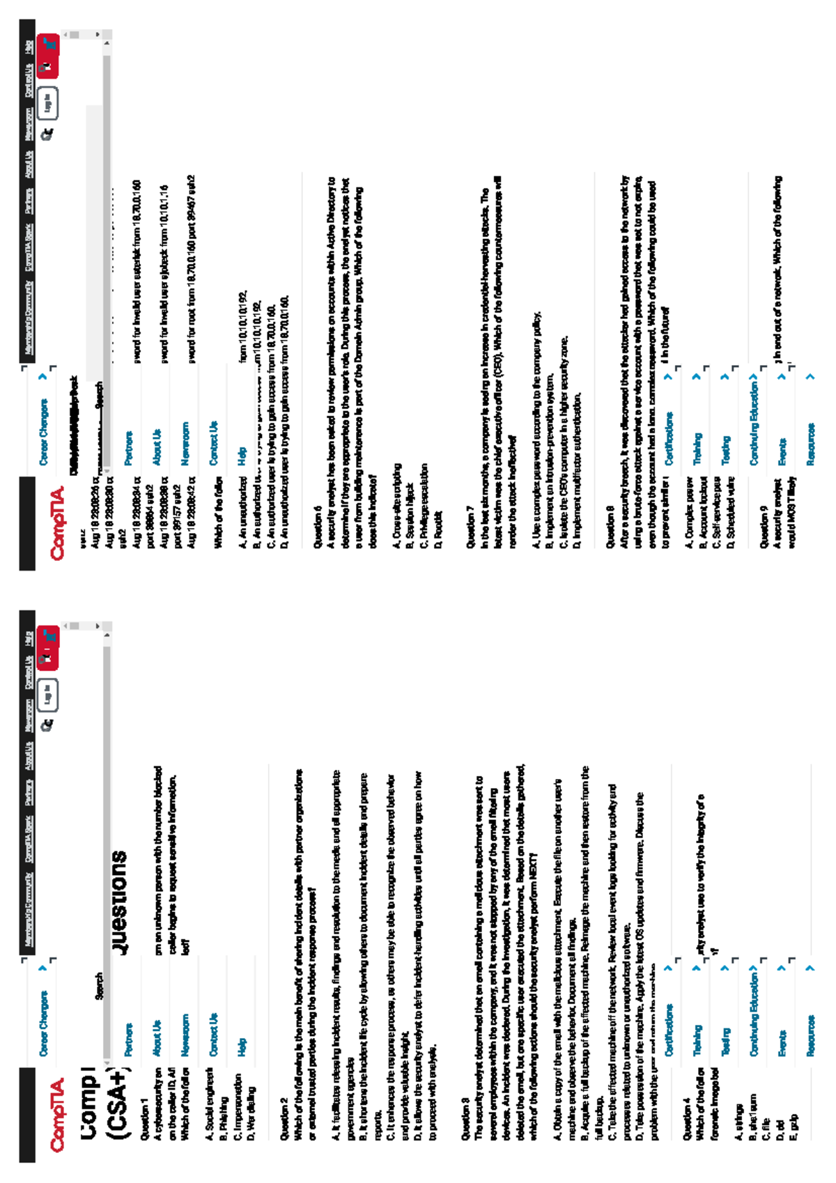 Cy SA+ Practice Questions Sample Quest - - Studocu
