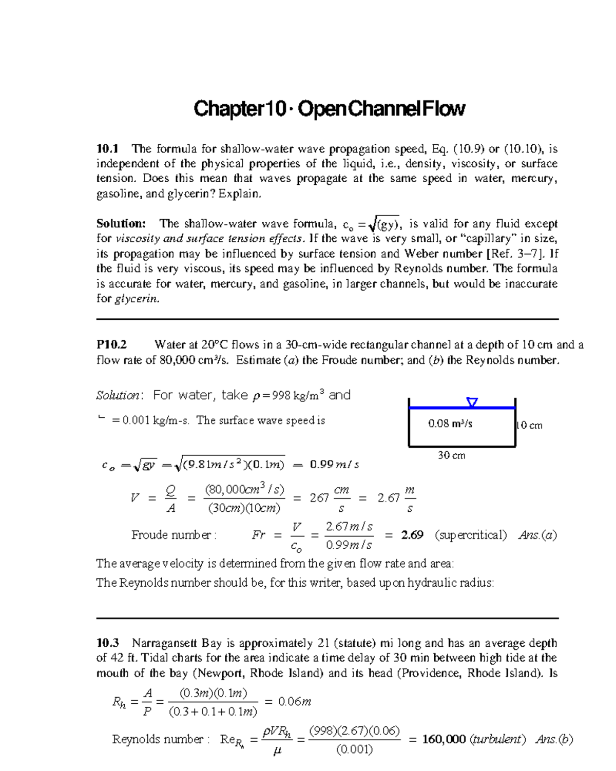 Chapter 10 at Bullet Open Channel Flow - Chapter10 • OpenChannelFlow 10 ...