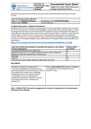 UCLAN - University of Central Lancashire - StuDocu