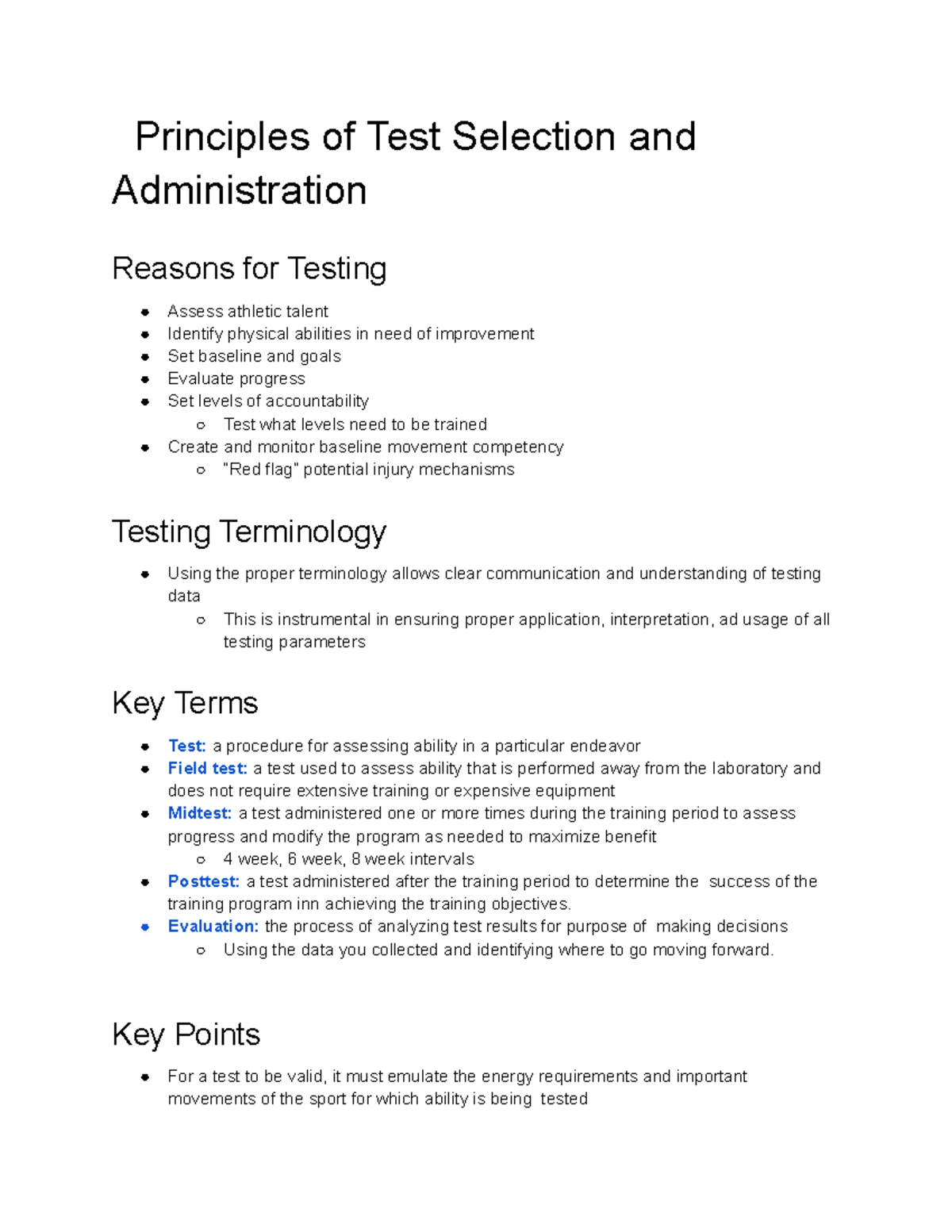 Principles of Test Selection and Administration - Principles of Test ...
