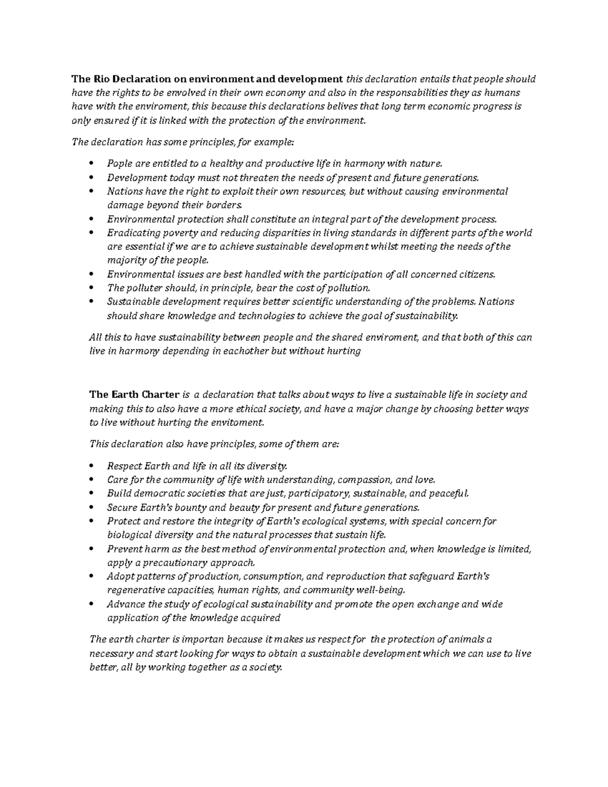 Act 15 - ... - The Rio Declaration on environment and development this declaration entails that ...