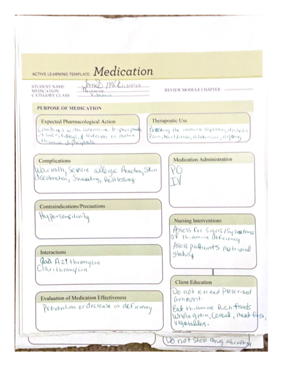 Active Learning Template - Nurs 140 - Studocu