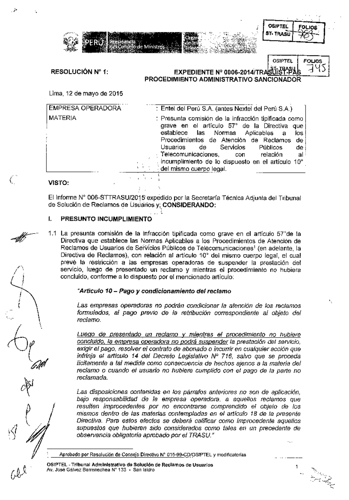 LRPD 2 - Regulación DE Servicos Públicos - Teoria General del Proceso - Studocu