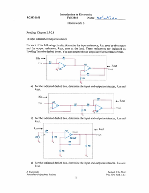 HW 1 soln - homework - The Analysis and Design of Linear Circuits, 6th Edition, page: 13 No part ...