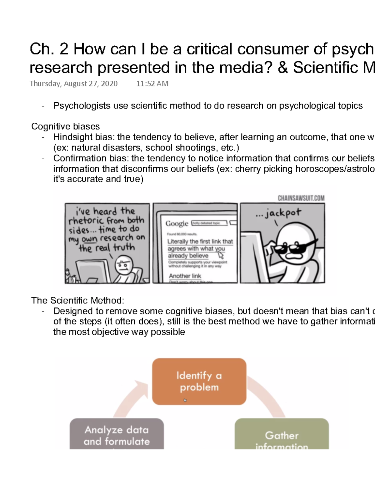 Ch. 2 How can I be a critical consumer of psychological research ...