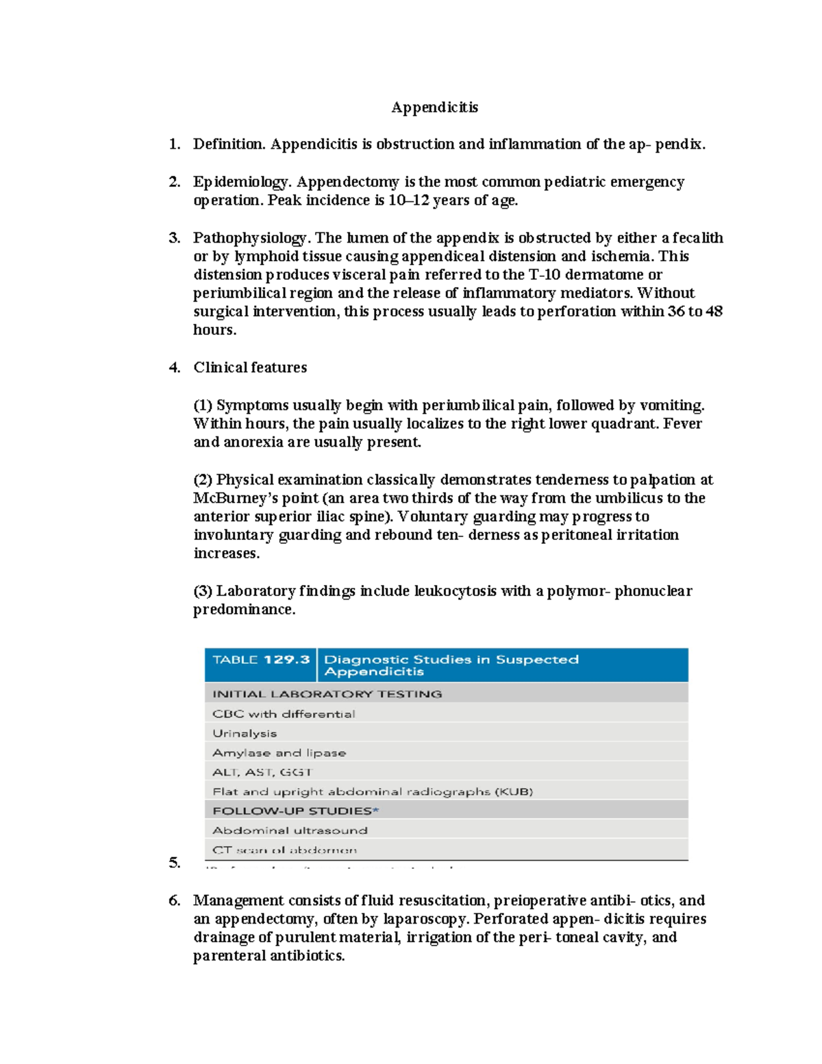 Pedia Gastro Tickler - Appendicitis Definition. Appendicitis is ...