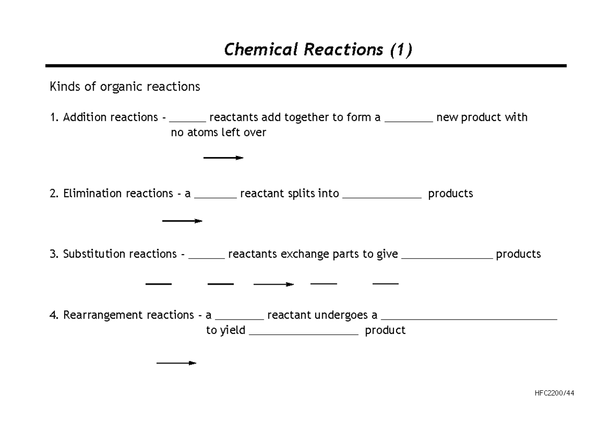 3 Reactivity - chapter3 - Organic Chemistry - CHEM2200 - CUHK - StuDocu