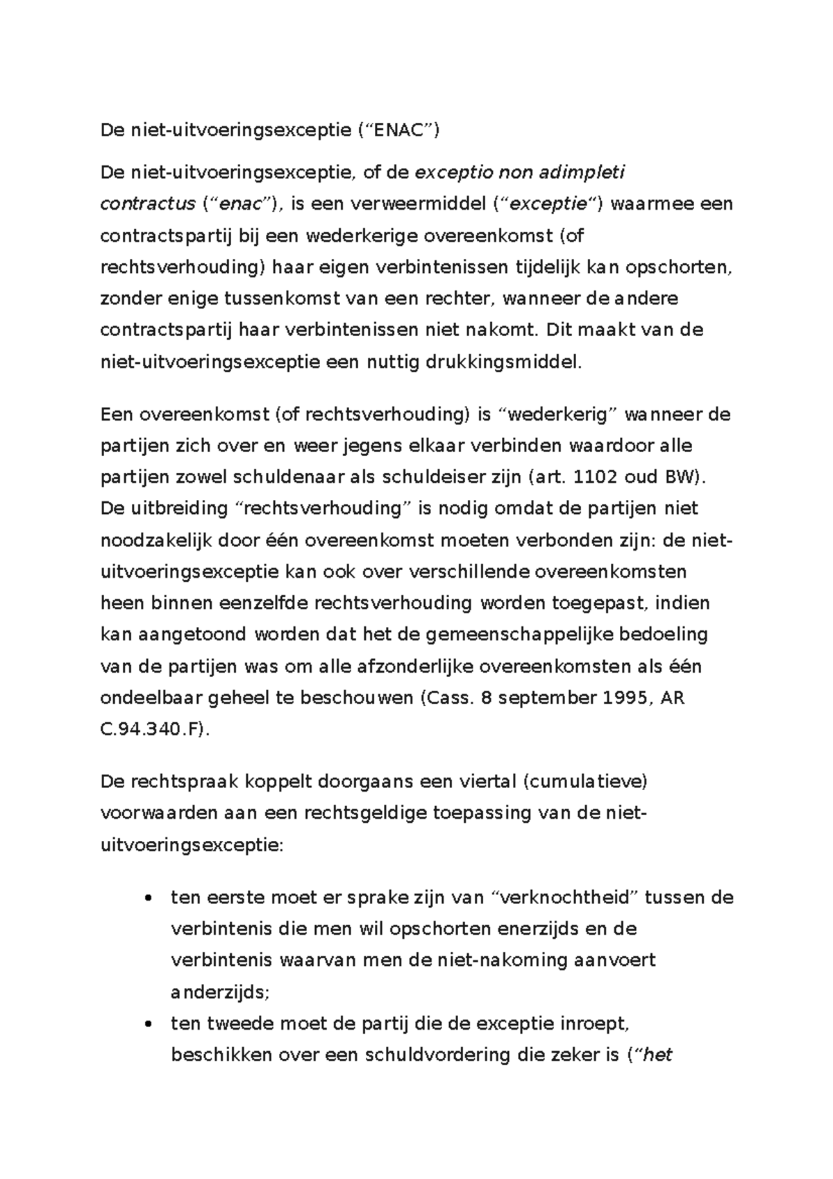 Enac - complete uitleg van de rechtsfiguur ENAC - De niet ...