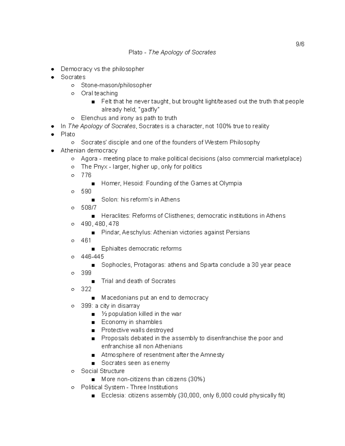 Plato - The Apology of Socrates - 9/ Plato - The Apology of Socrates ...