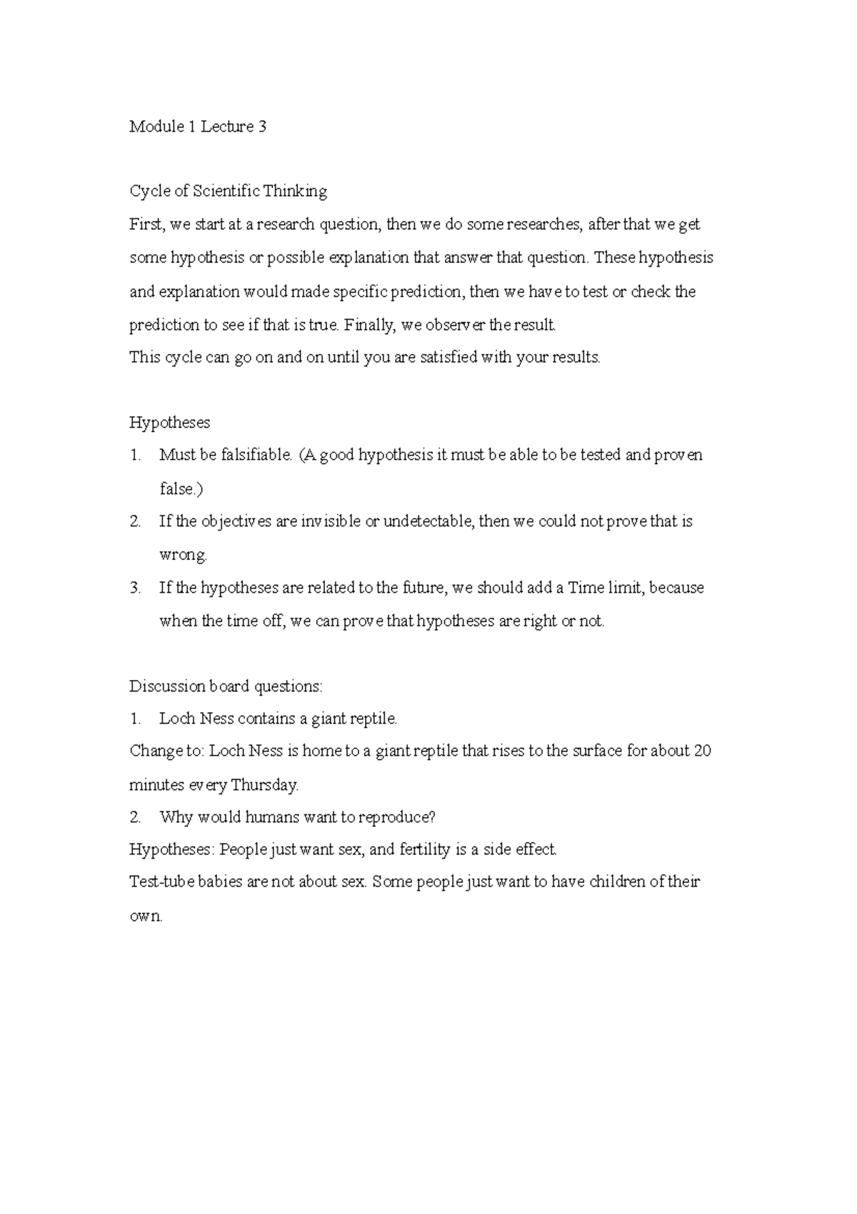 Module 1 Lecture 3 - note - Popular Psychology - PSYC101 - Victoria - StuDocu