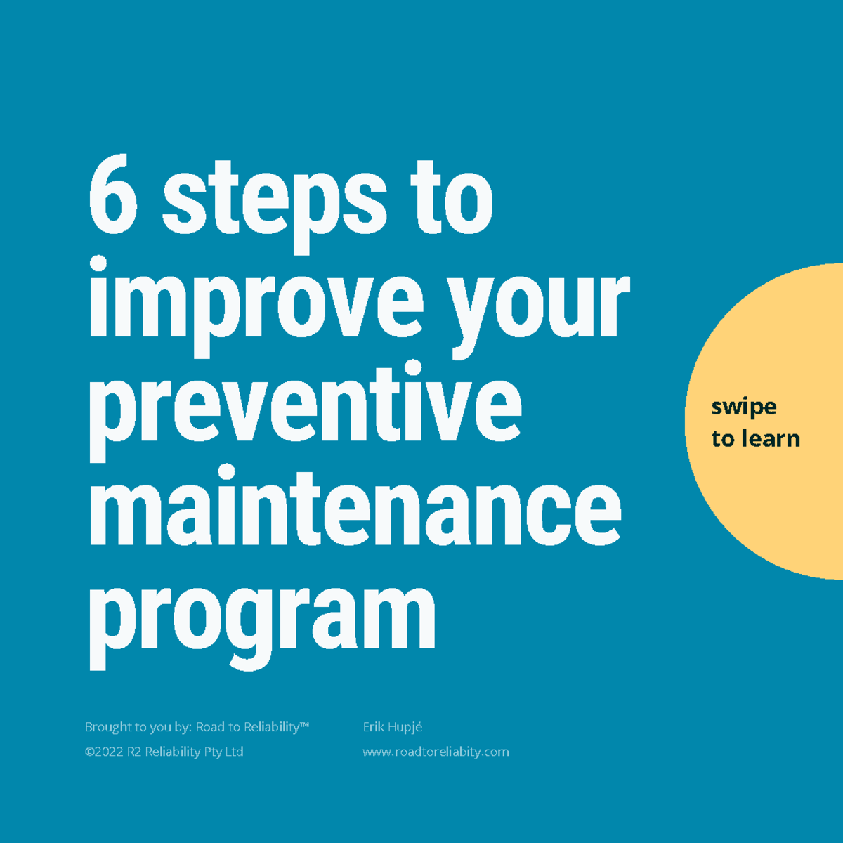 6 steps to improve your preventive maintenance program - 6 steps to ...