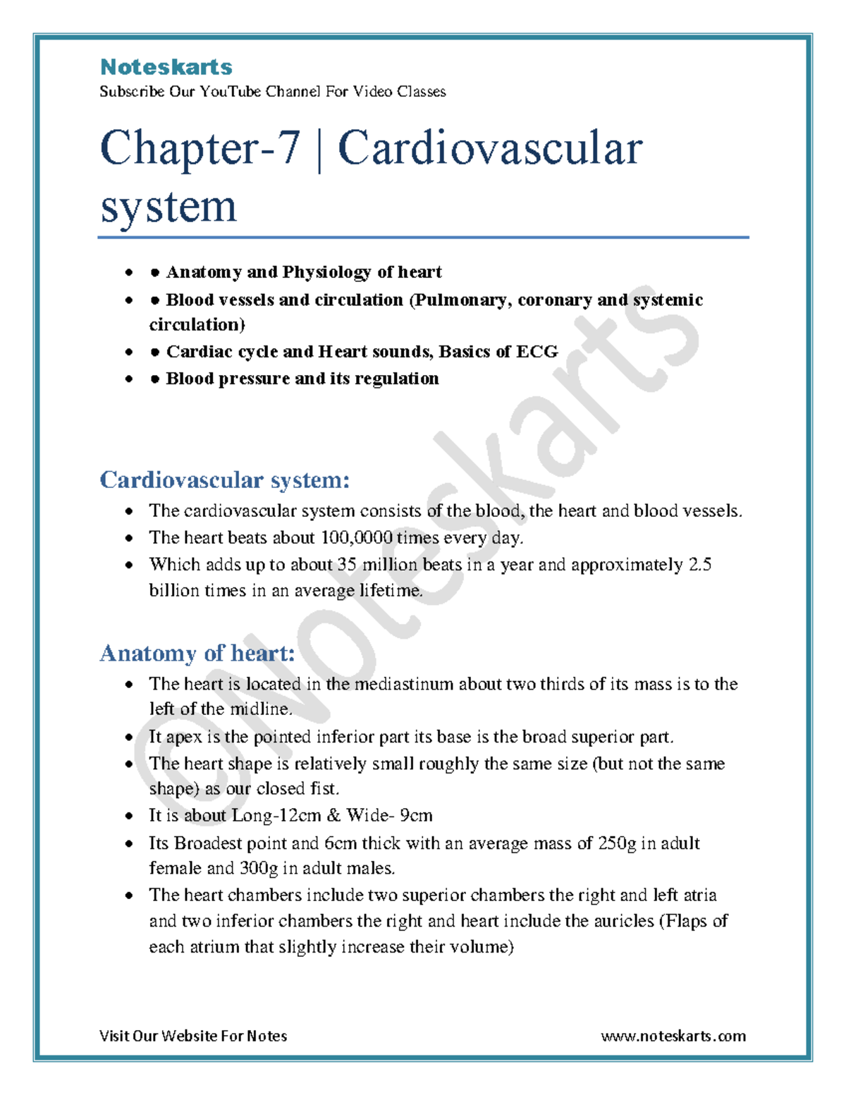 Cardiovascular-system-1 - Subscribe Our YouTube Channel For Video ...