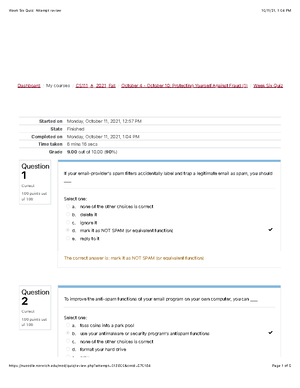 CS111 Fall 2021 Syllabus - Norwich University School of Cybersecurity ...