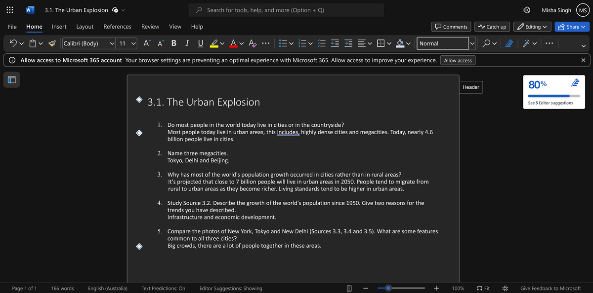 3.1. The Urban Explosion - 3. The Urban Explosion 1. Do most people in ...
