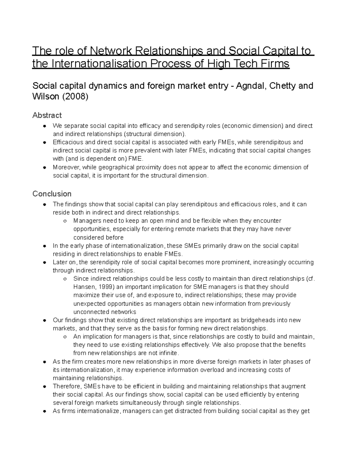 Lec 5 - The role of Network Relationships and Social Capital to the ...