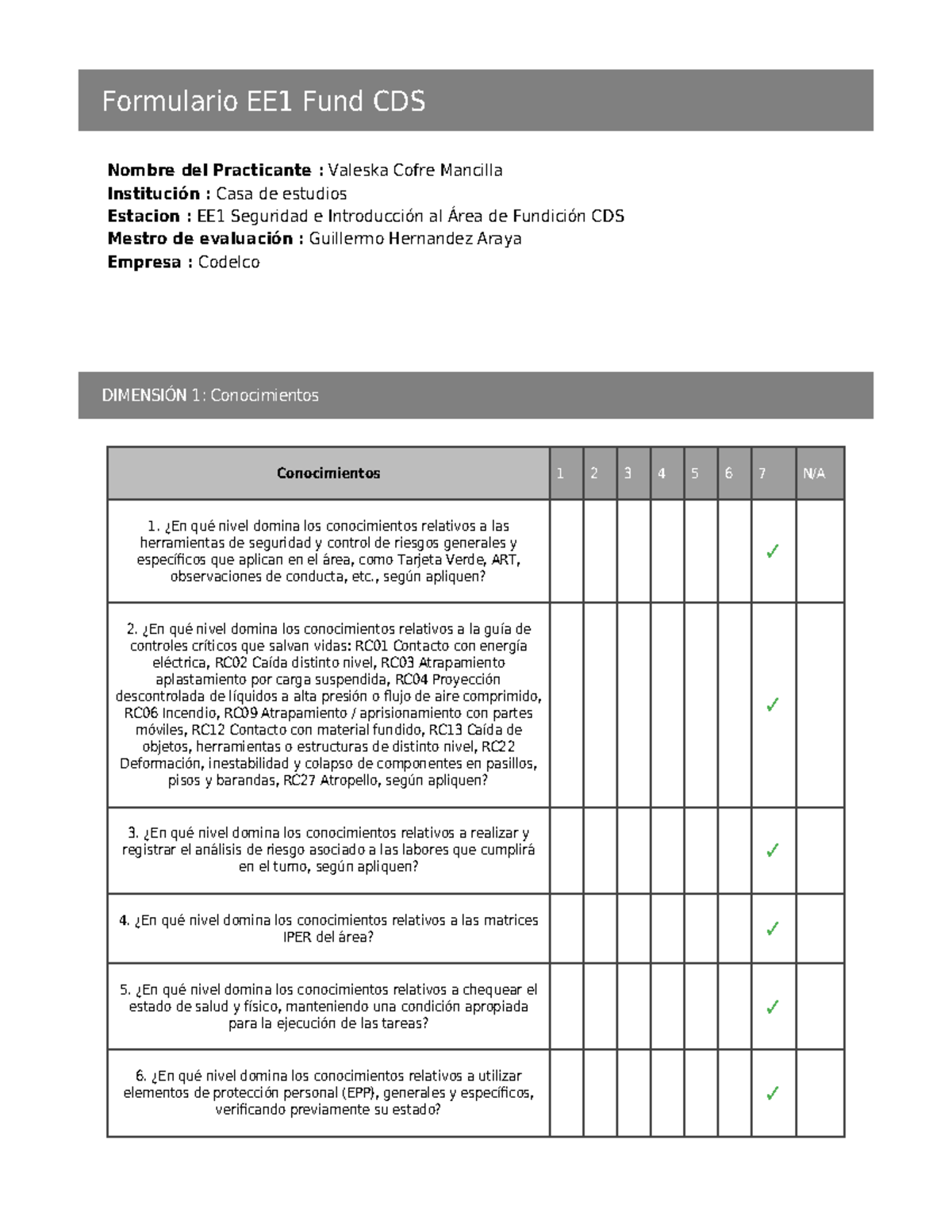 Estacion 287 FIN - LCD Bci b - Formulario EE1 Fund CDS Nombre del ...