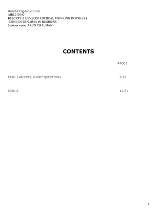 B Sbwrt 411 Learner Guide - BSBWRT411 - Write complex documents ...