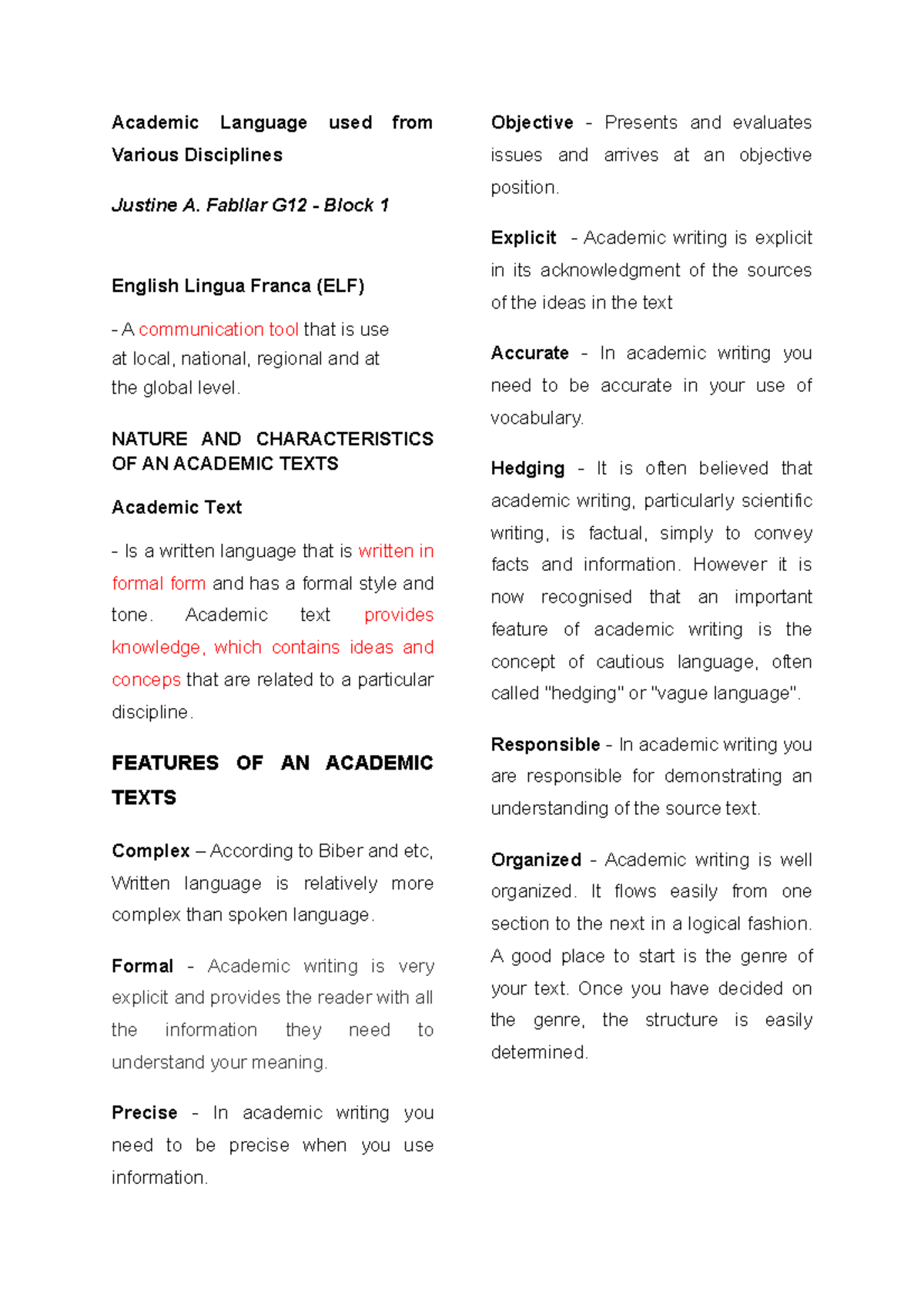 reviewer 2 eapp - Academic Language used from Various Disciplines ...