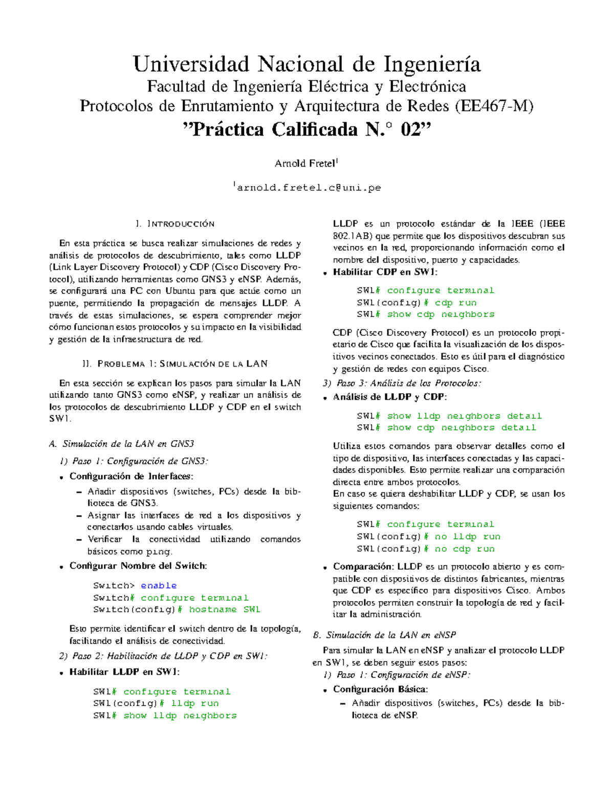 Práctica Calificada N.° 02 - Universidad Nacional de Ingenier ́ıa ...
