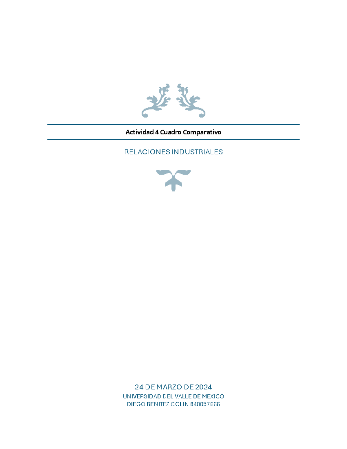 Actividad 4 DBC Relac Indust - Actividad 4 Cuadro Comparativo ...