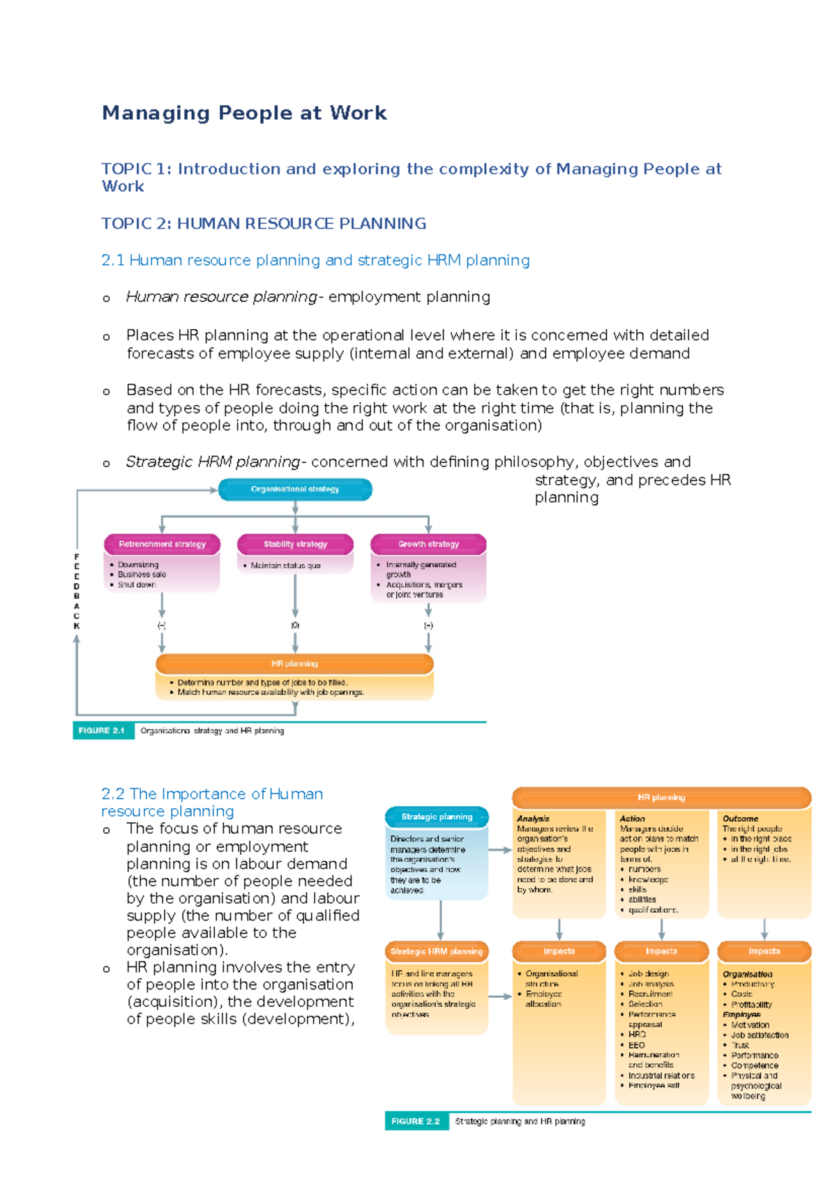Managing People at Work - Managing People at Work TOPIC 1: Introduction ...