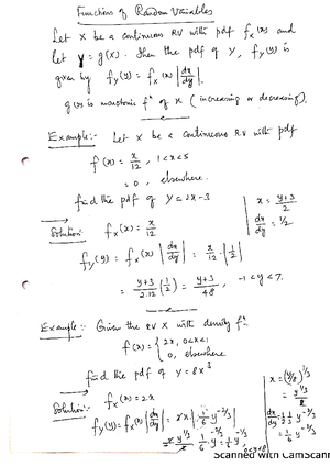 Exponential and Normal' distribution - Probability and Queueing Theory - Studocu
