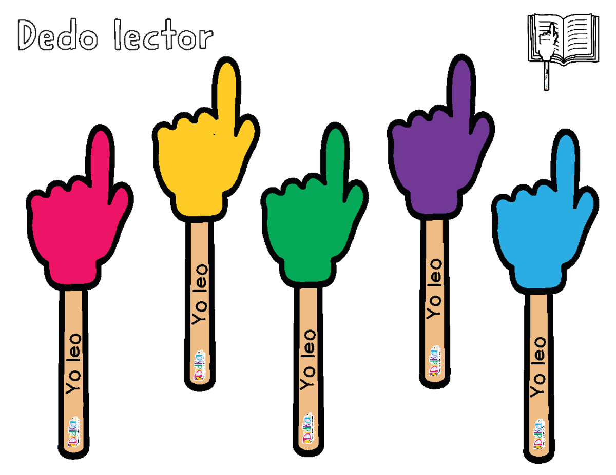 🦄💫Dedo lector - Jumbo - Etcétera - Español - Yo leo Yo leo Yo leo Yo leo Yo leo Dedo lector Yo ...