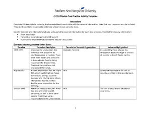 CJ 210 Module Four Assignment - In each row, select a facility type and ...