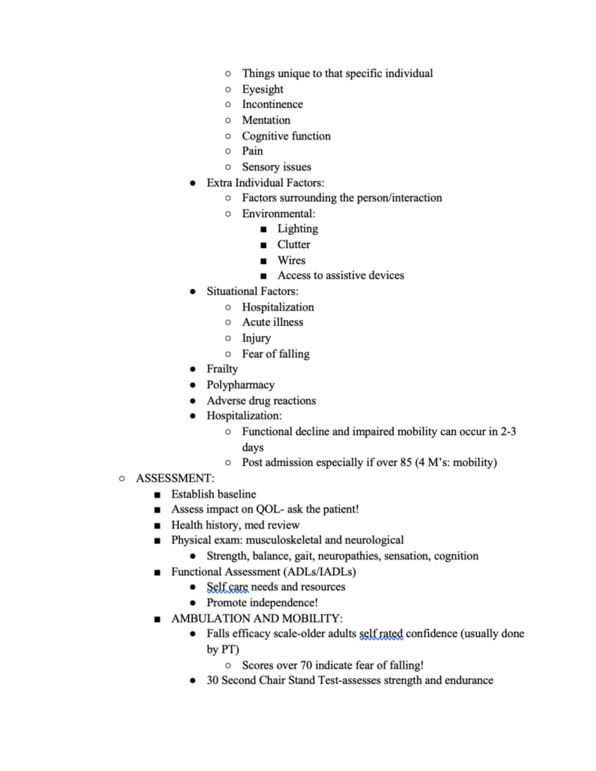 Musculoskeletal notes page 2 - NURS 421 - Studocu