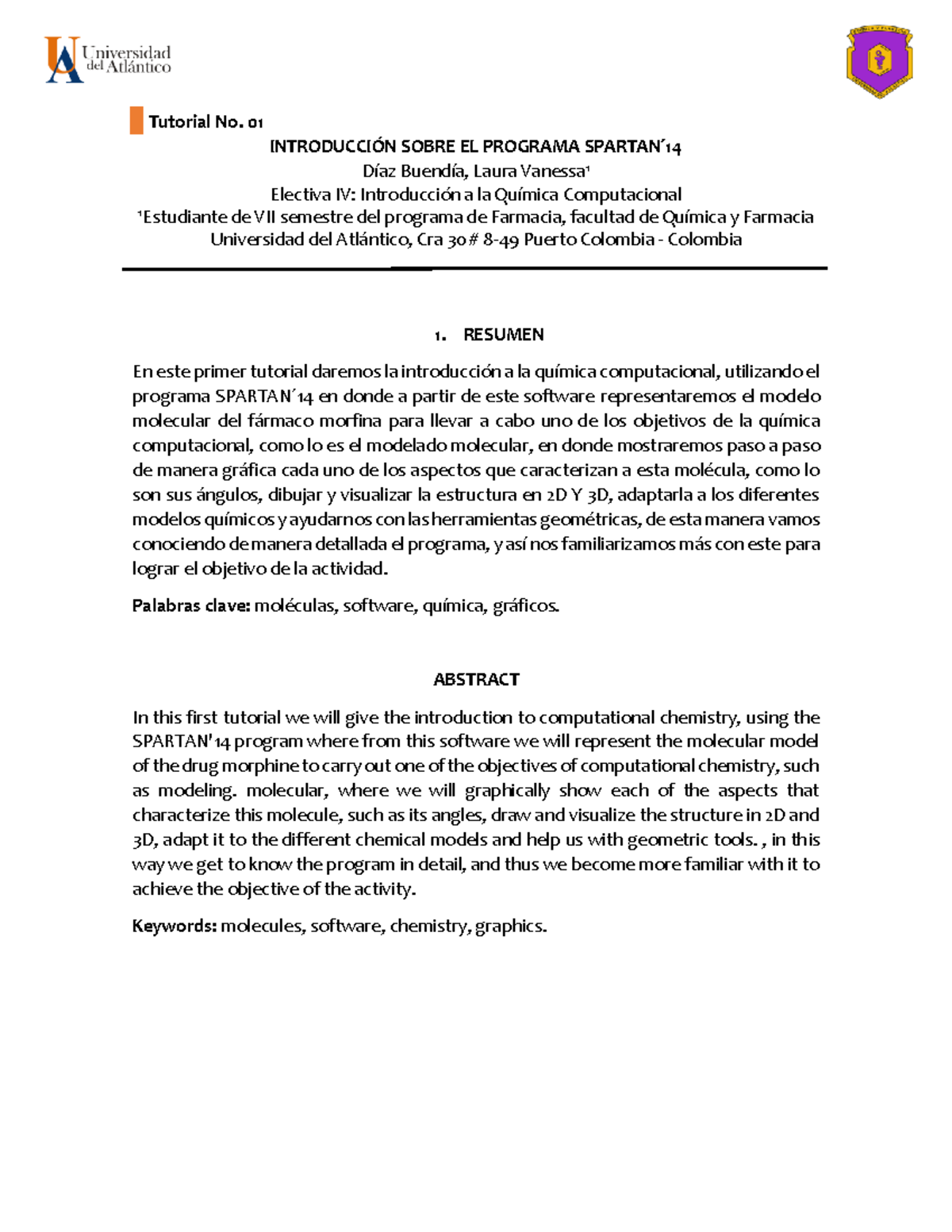 tutorial de modelado molecular numero 1 de morfina en quimica computacional - Tutorial No. 01 ...
