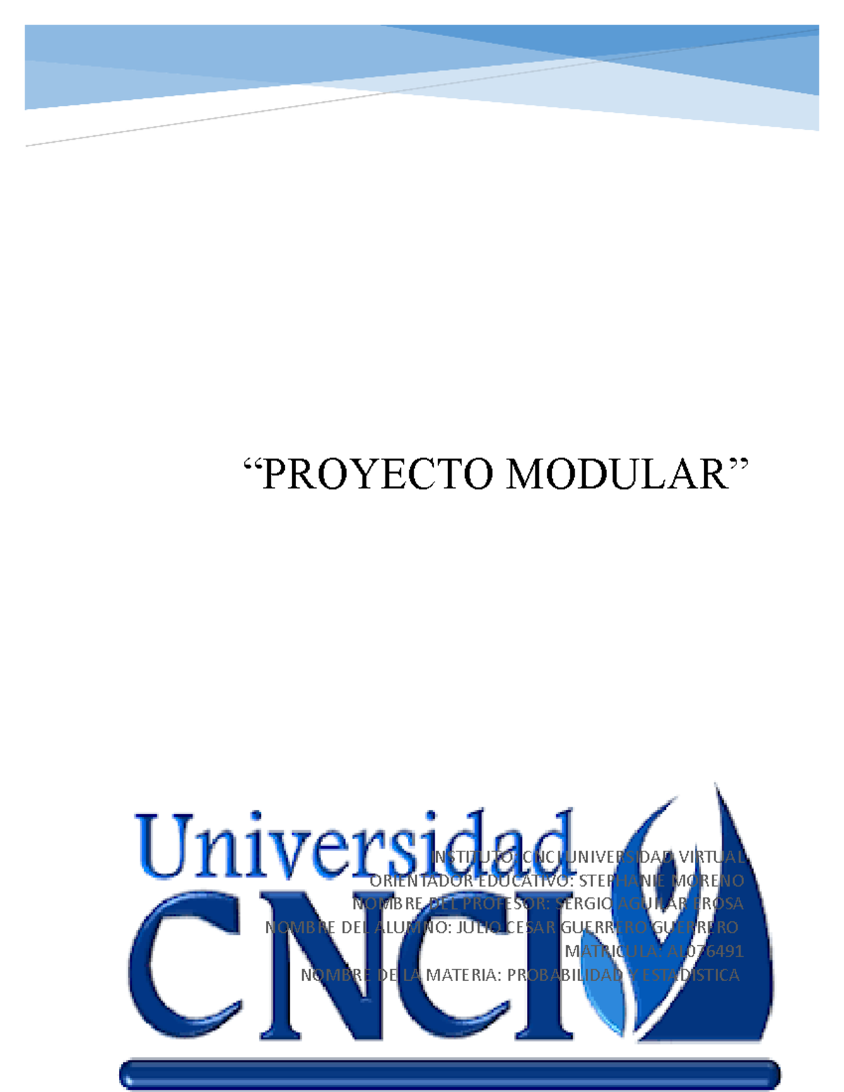 PYB 3 probabilidad y estadistica proyecto modular PYB 3 - “PROYECTO ...