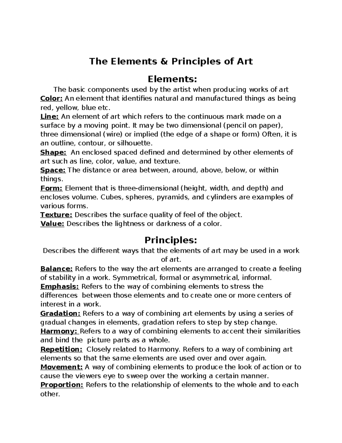 Inbound 7001549050877551877 - The Elements & Principles of Art Elements ...