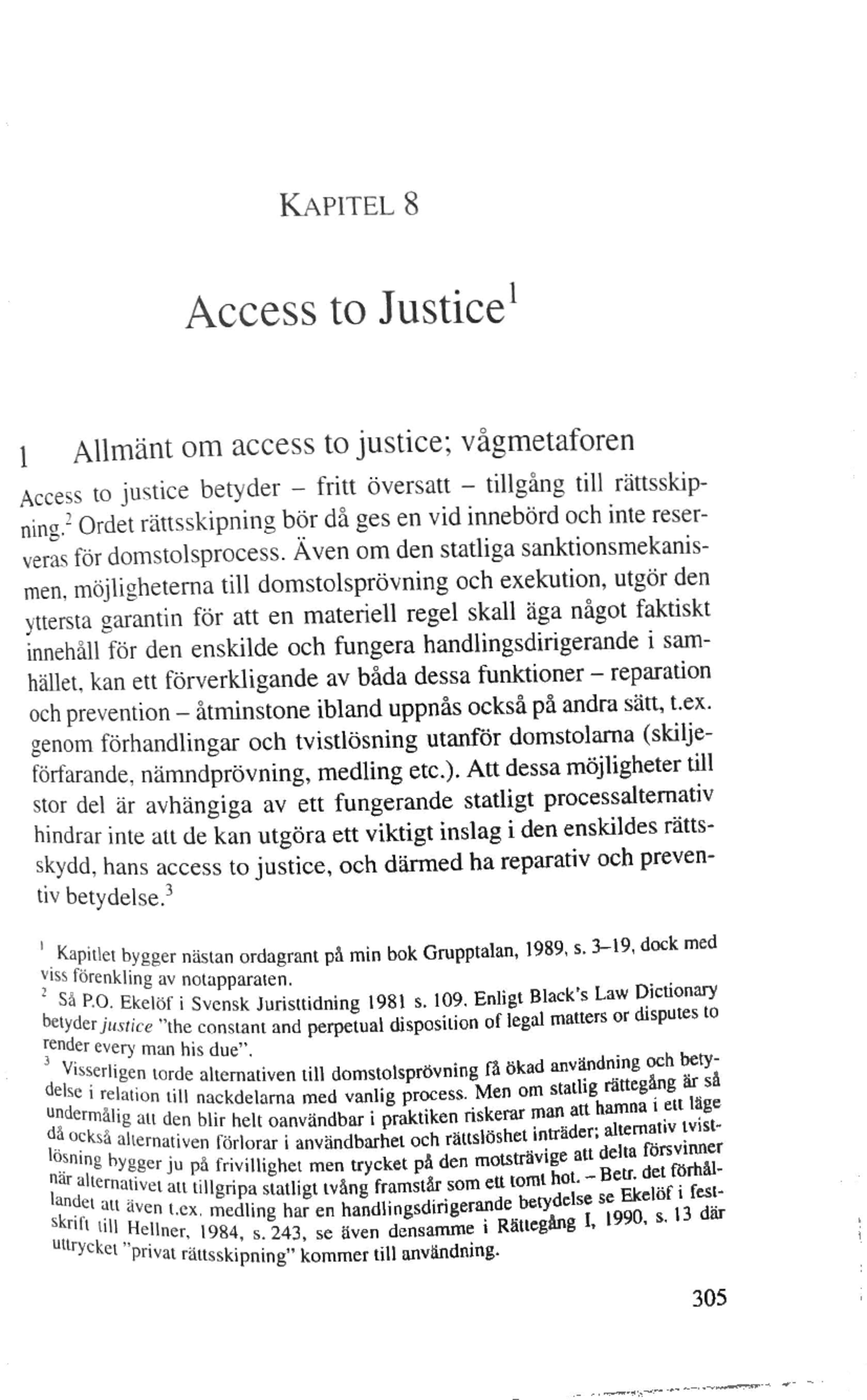 Lindblom Access to Justice - PRO-L - Studocu