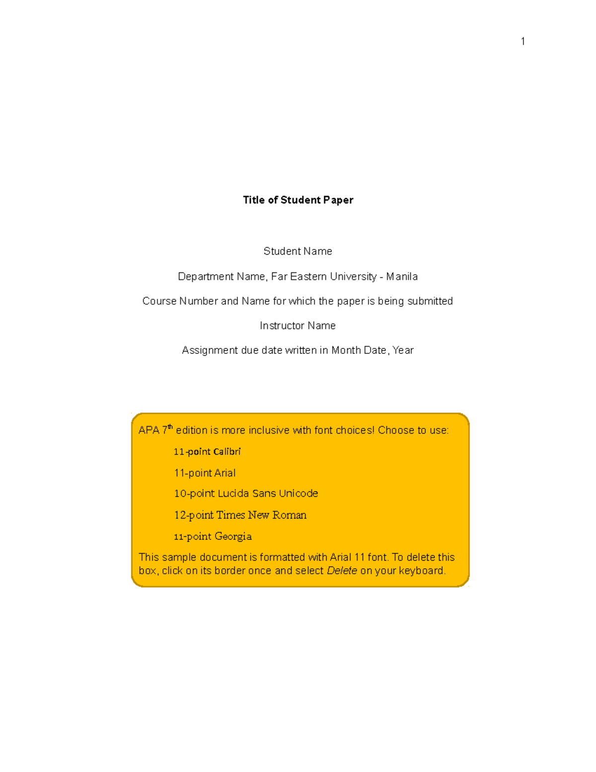 APA7-template - template - Title of Student Paper Student Name ...