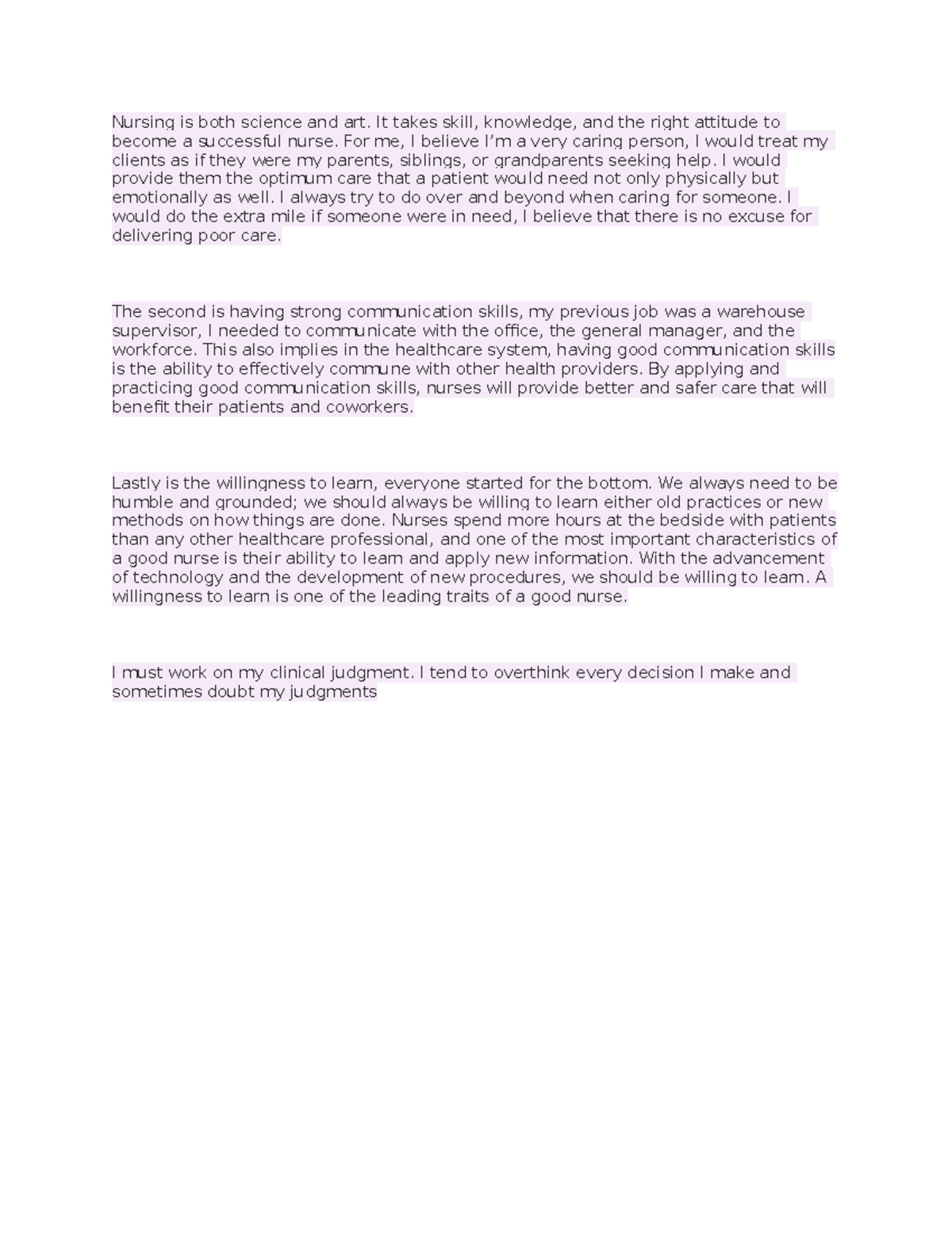 Module 06 Discussion - Developing Clinical Judgment Module 06 ...