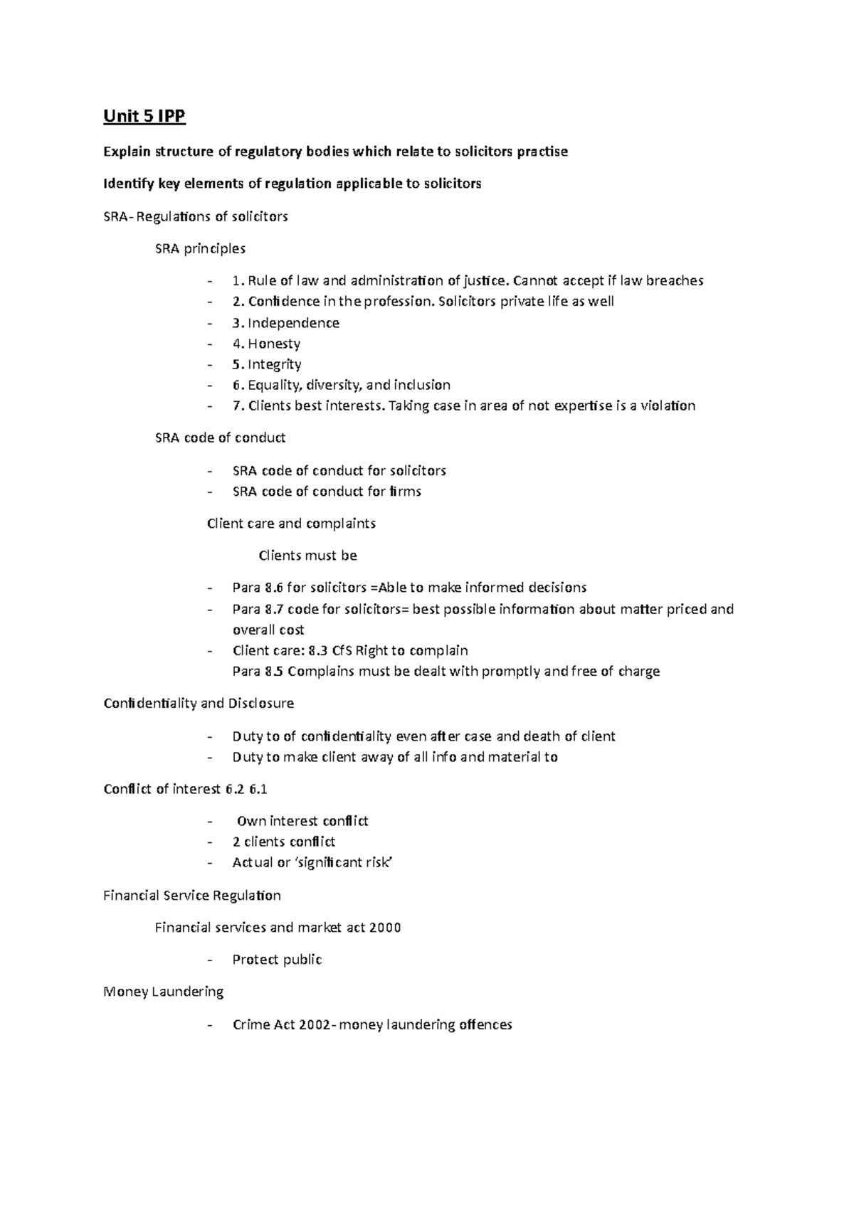 Unit 5 IPP - materials of unit 5 - Unit 5 IPP Explain structure of ...