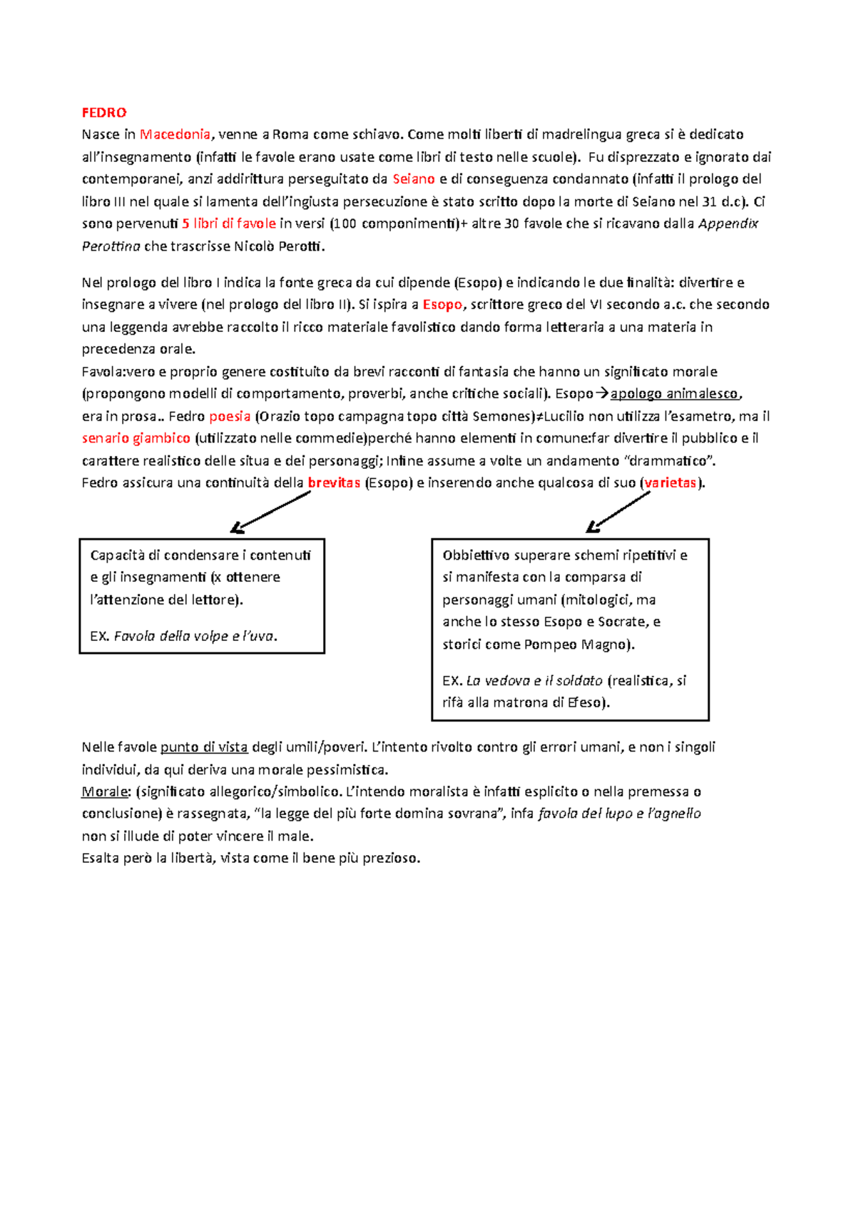 Fedro, Ovidio e Livio- Latino - FEDRO Nasce in Macedonia, venne a Roma ...