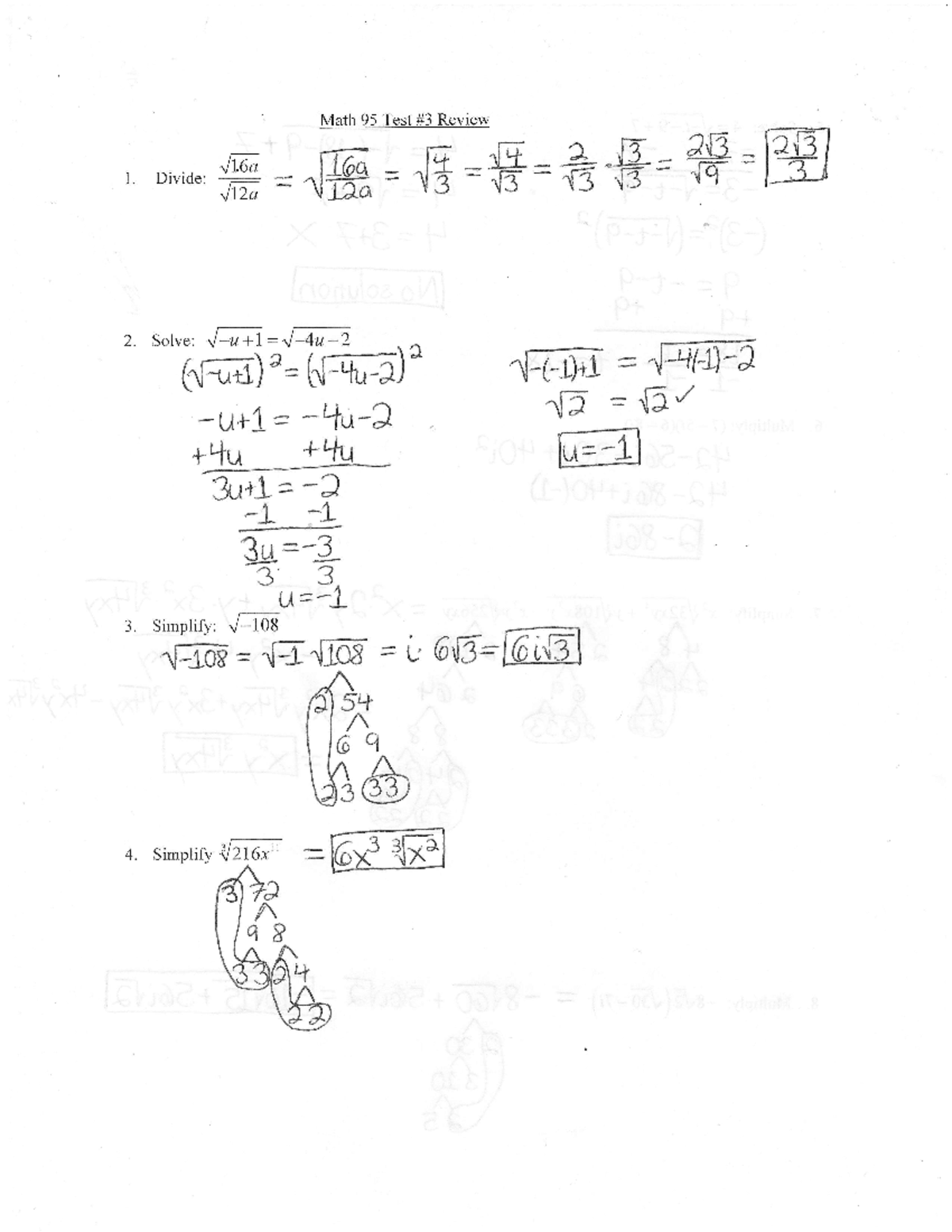 Unit3Review-key - A general mathematics course - Math 95 Test#3 Review ...