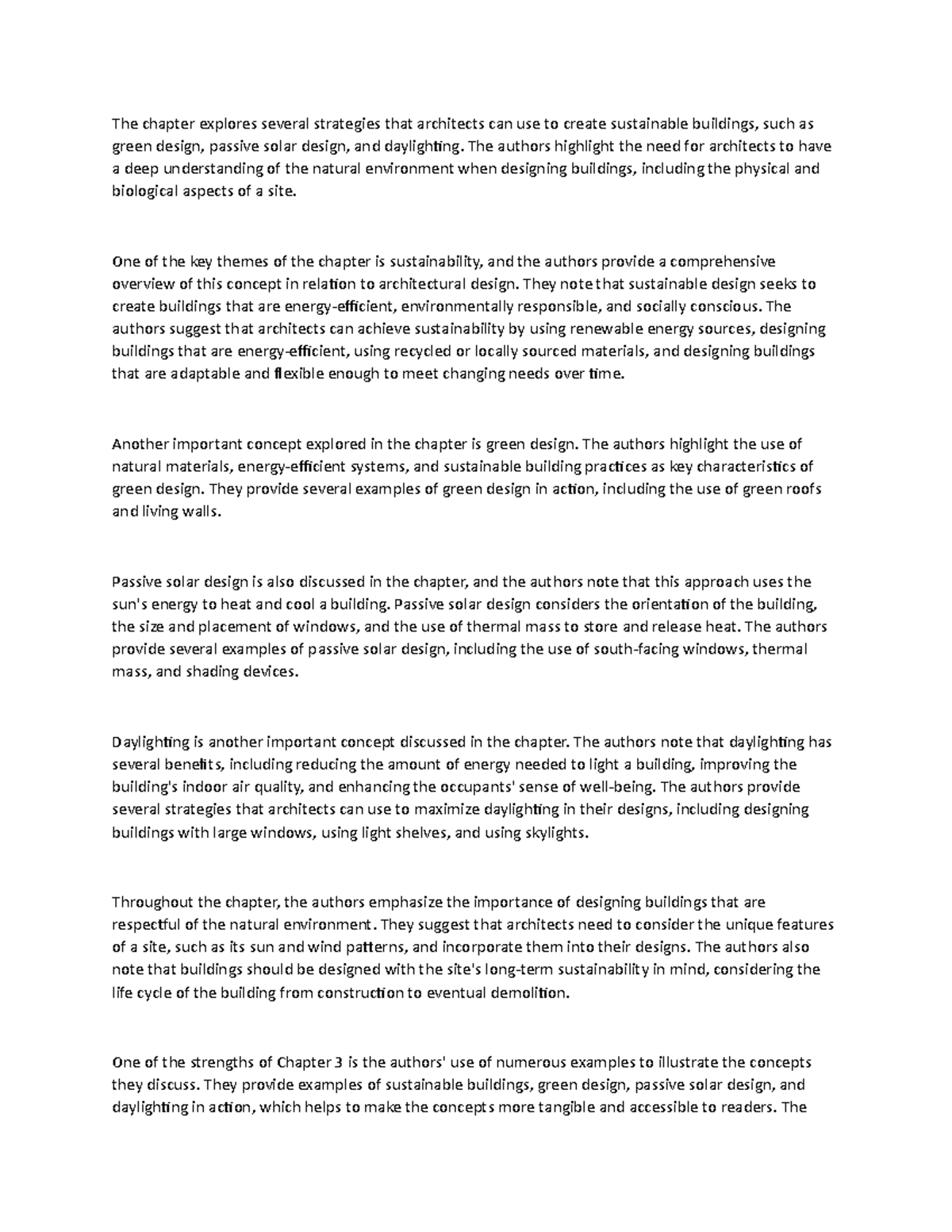 Chapter 3 Part B Understanding Architutre notes - The chapter explores ...