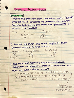 CHEM part 4 - Notes from class. - CHEM 130 - Studocu
