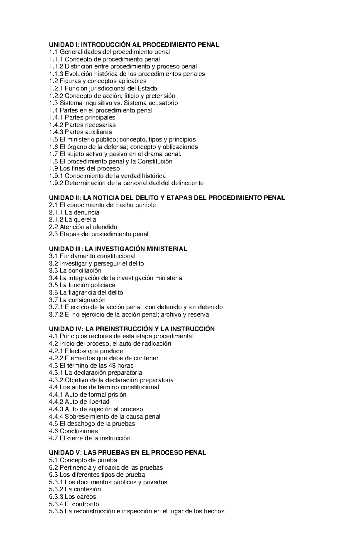 Derecho Procesal - Cuarto de criminología - UNIDAD I: INTRODUCCIÓN AL ...