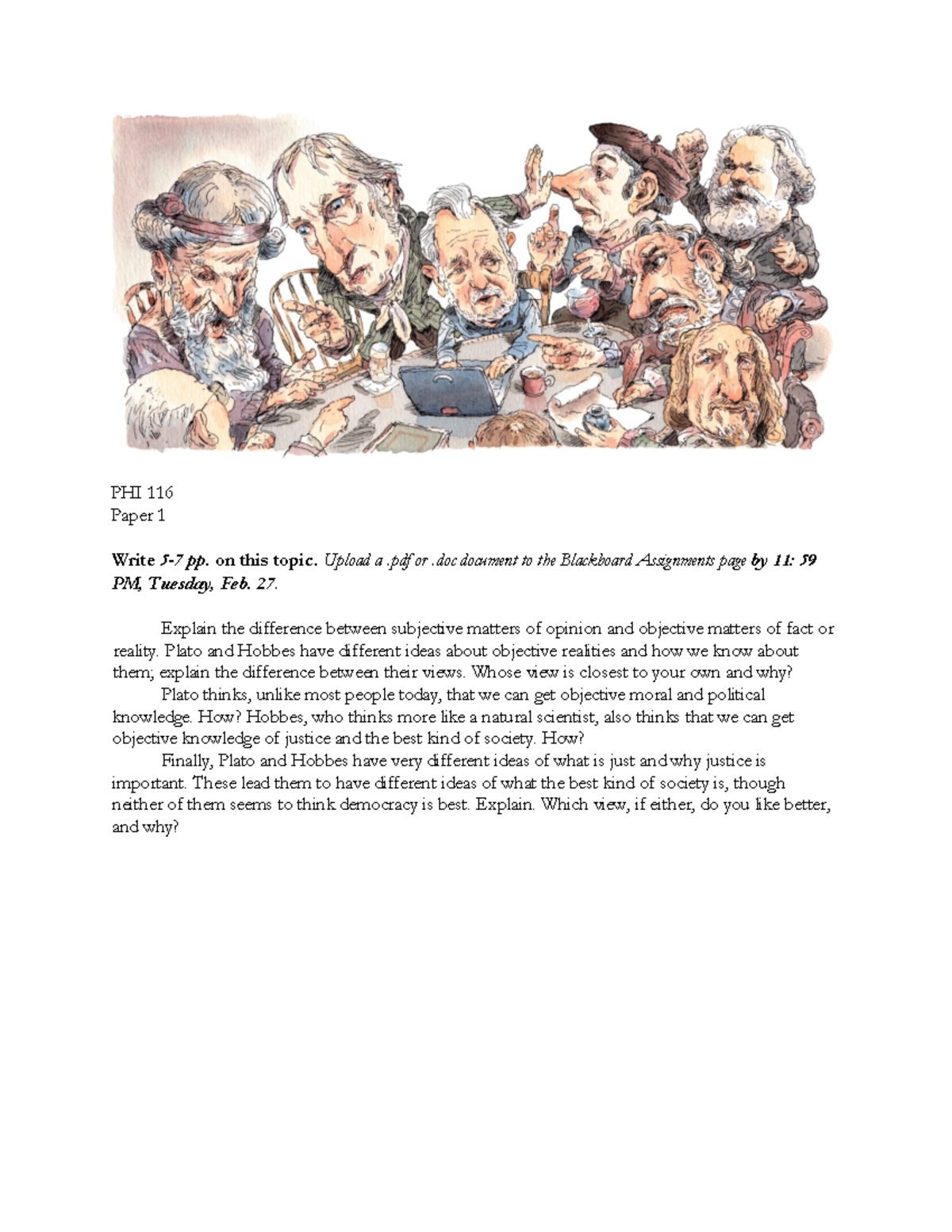 Paper 1 - PHI 116 Paper 1 Write 5 - 7 pp. on this topic. Upload a .pdf ...