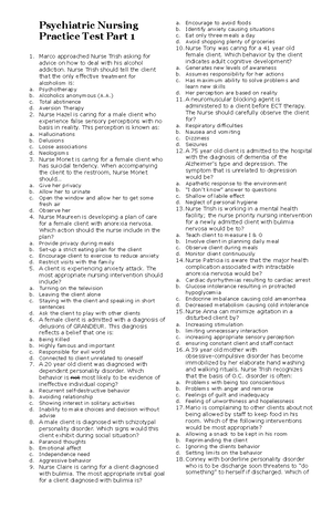 Process Recording - NONE - Psychiatric Nursing - PROCESS RECORDING ...