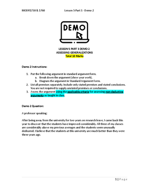 MODR 1760 - LPA10 Practice Questions - LESSON 10 - LPA 10 WORKSHEETS ...