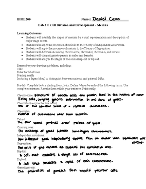 BIOL200 Microscopy I lab Remote - RHC Name: BIOL200 Date: Introduction to Microscopes and Cells ...