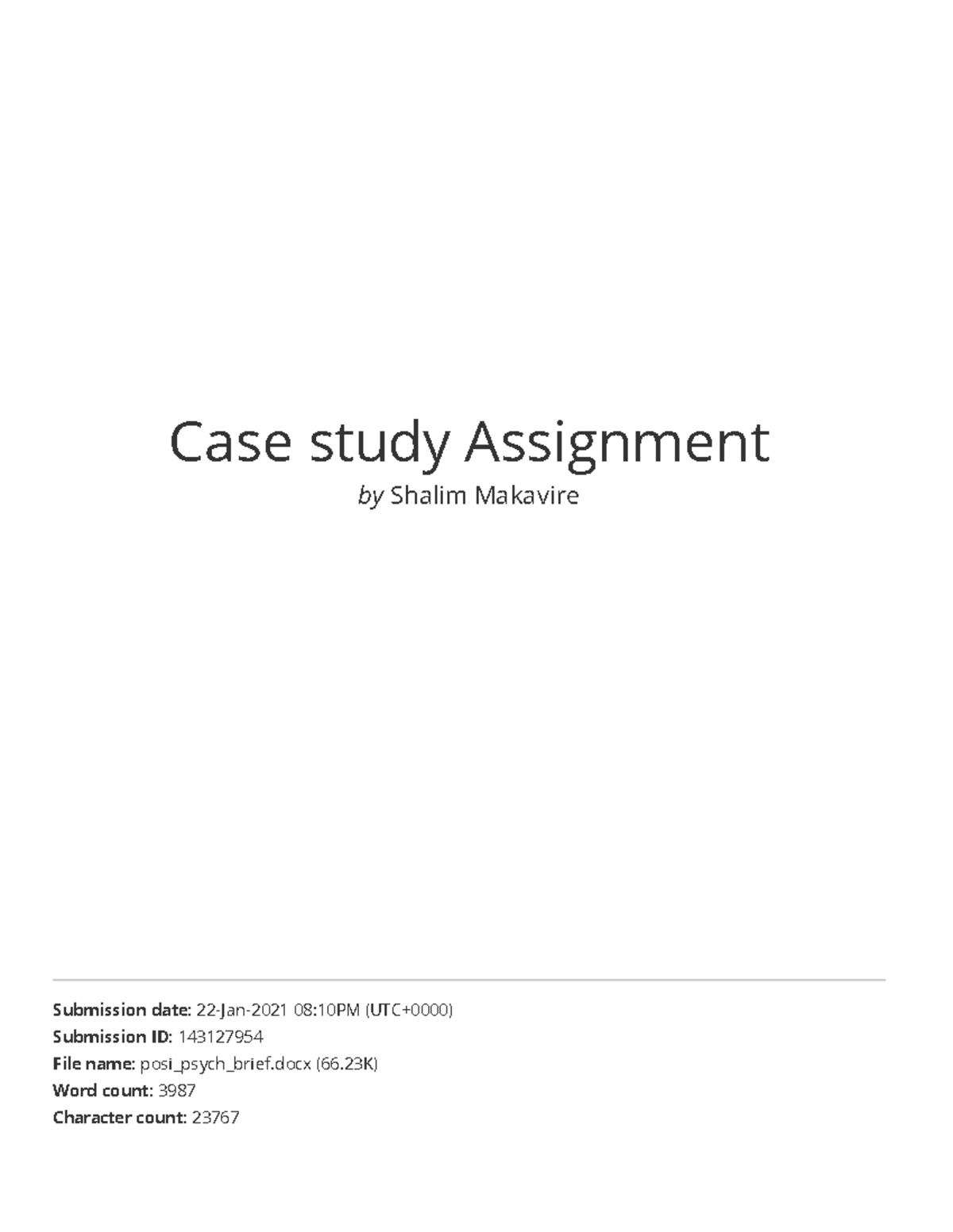 Case study Assignment - wikipedia Internet Source link.springer ...