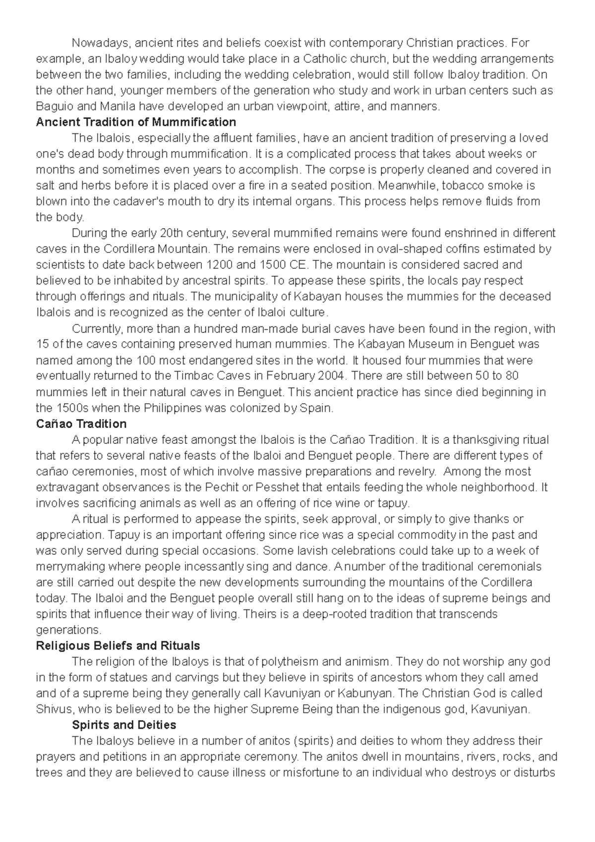 Indigenous Knowledge Systems and Practices - Nowadays, ancient rites ...