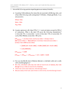 ECE: Engrd 2300 Digital Logic and Computer Organization - Course Syllabus ECE/ENGRD 2300 Digital ...